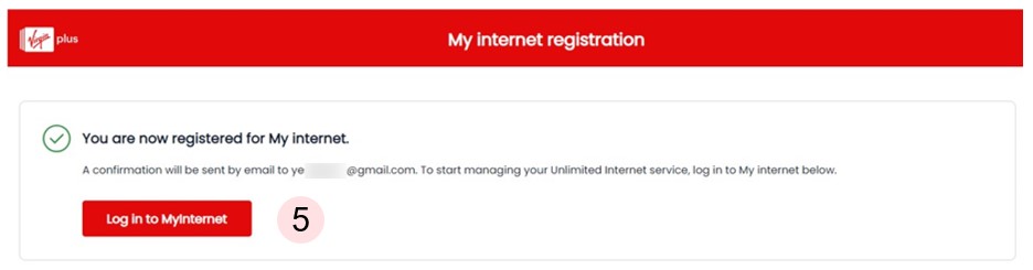 Register to My internet